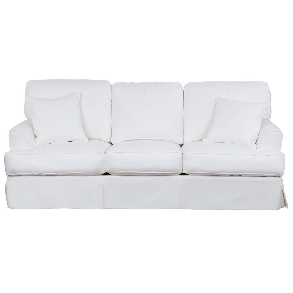Ariana Slipcovered Sleeper Sofa – Performance White - Sunset Trading