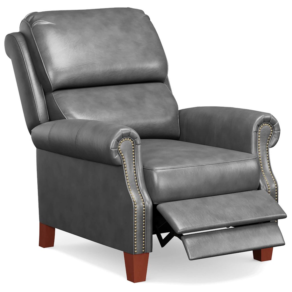 Alexander Pushback Recliner, Dark Gray - Sunset Trading