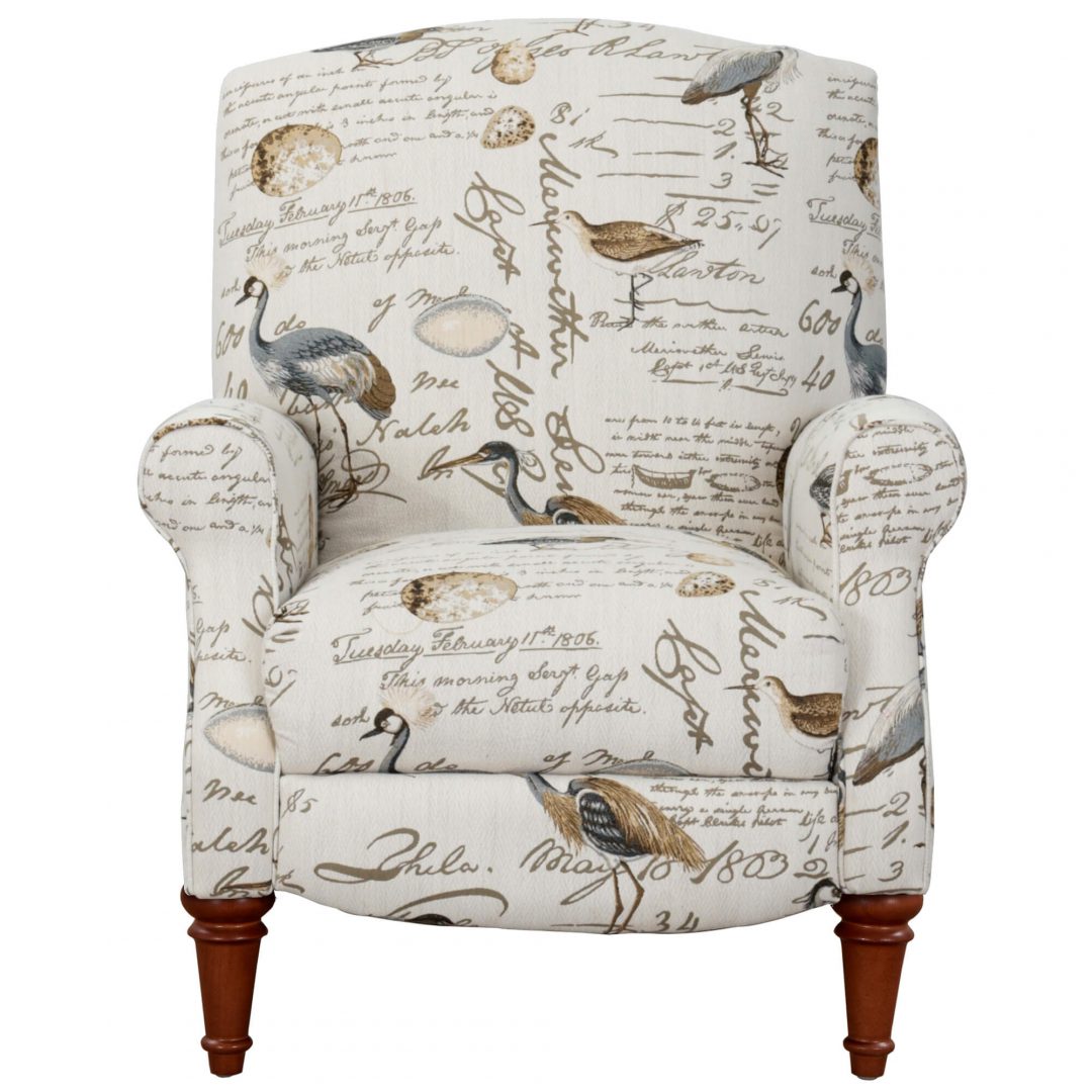 Bird Script/ Birdsong Seamist Pushback Recliner - Sunset Trading