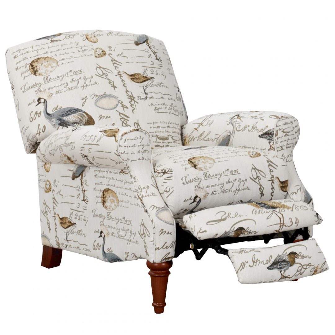 Bird Script/ Birdsong Seamist Pushback Recliner - Sunset Trading