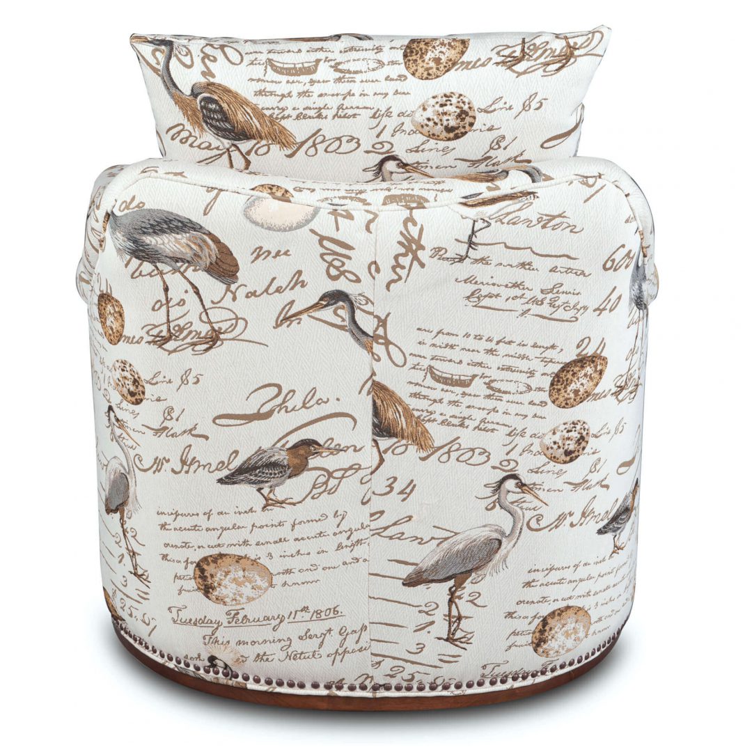 Birdscript/Birdsong Seamist Swivel Chair - Sunset Trading