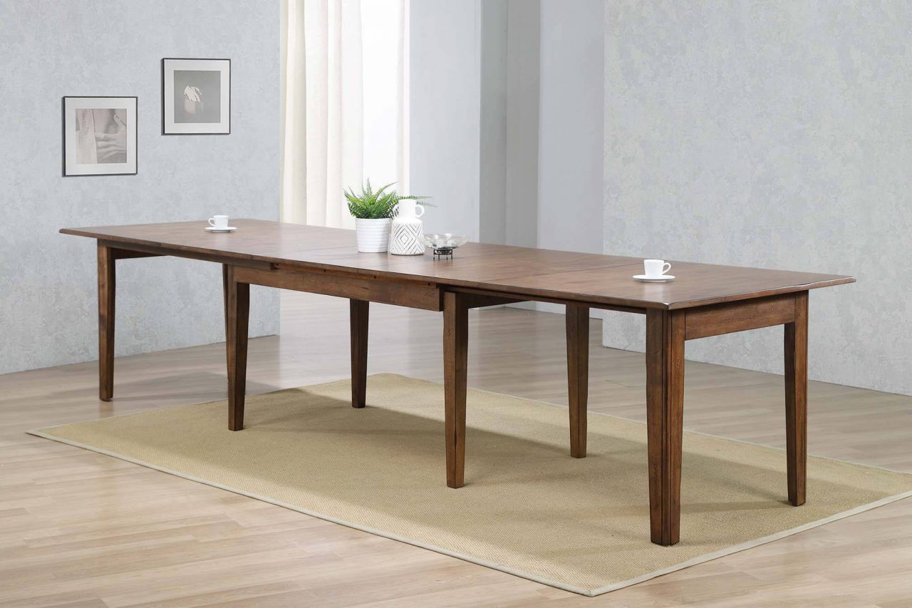 Amish Brook 134″ Rectangular Extendable Dining Table - Sunset Trading