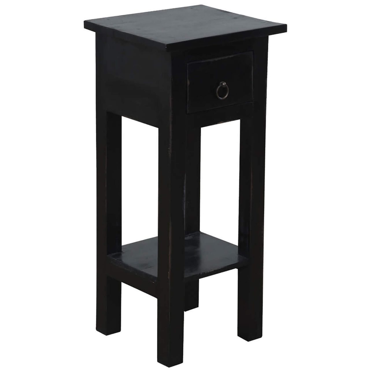 Cottage Side Table – Antique Black - Sunset Trading