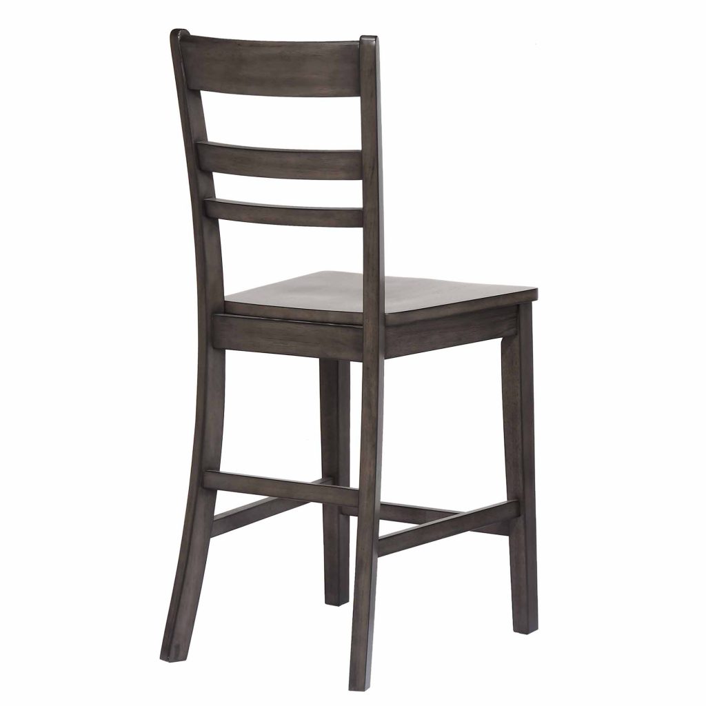 Shades of Gray Two-Slat Back Counter Stool – Antique Gray (42 ...