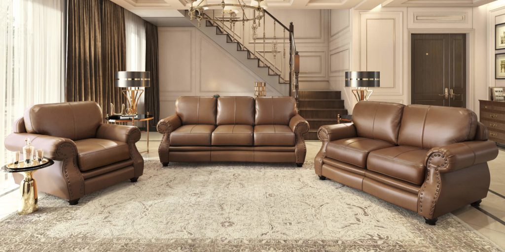 SU-CR2130-3786-300LFBNE Sofa in Chestnut - Sunset Trading